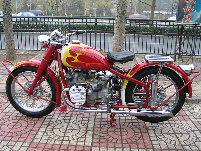 Beijing Sidecar Motorcycles - Red Flame Solo